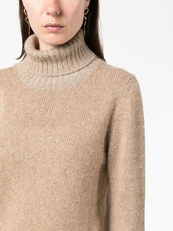 Fabiana Filippi Roll-neck Knitted Top