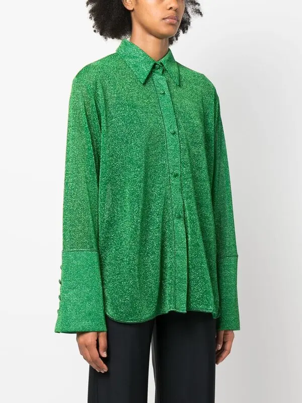 Oseree Lumière Buttoned Shirt - Green