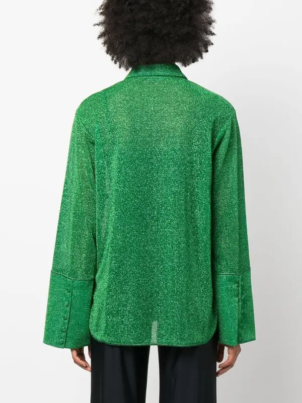 Oseree Lumière Buttoned Shirt - Green