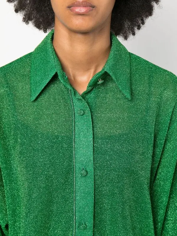Oseree Lumière Buttoned Shirt - Green