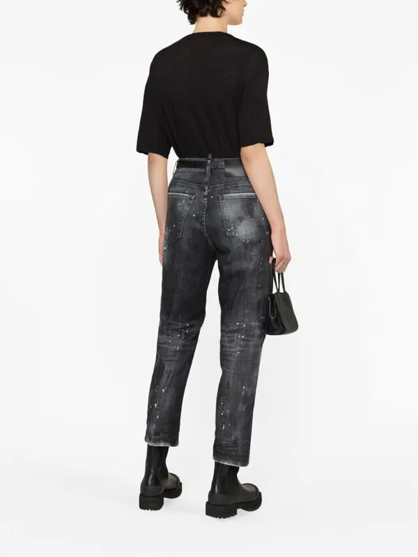 JAMES PERSE Cotton-crêpe T-shirt - Black