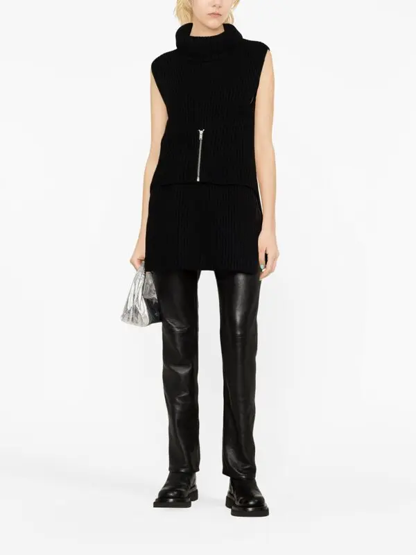 JIL SANDER Roll-neck Wool Top