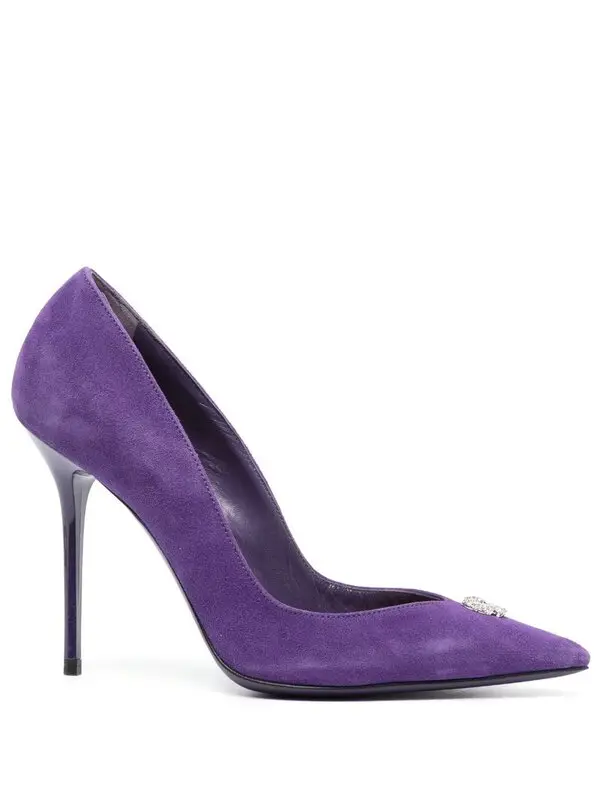 Philipp Plein 95mm Suede Heeled Pumps