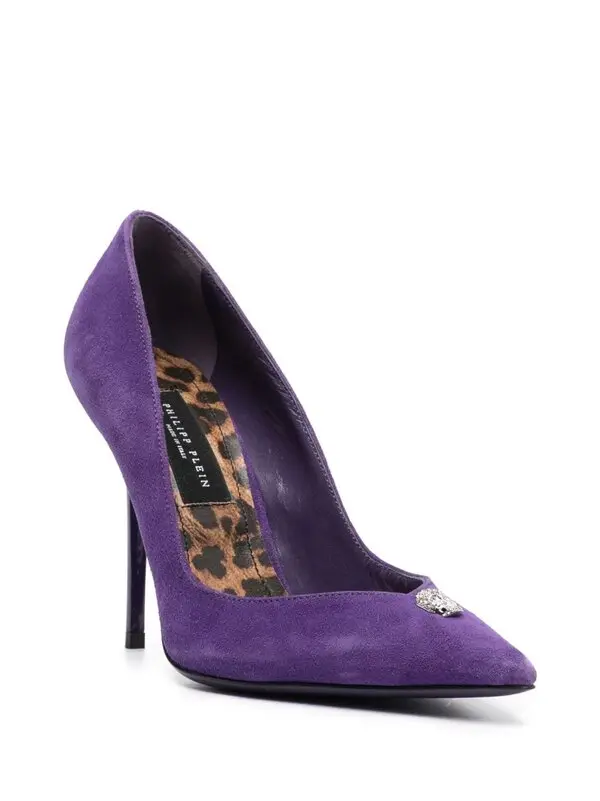 Philipp Plein 95mm Suede Heeled Pumps