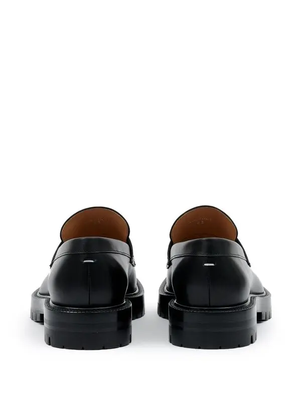 MAISON MARGIELA Tabi Leather Loafers - Black