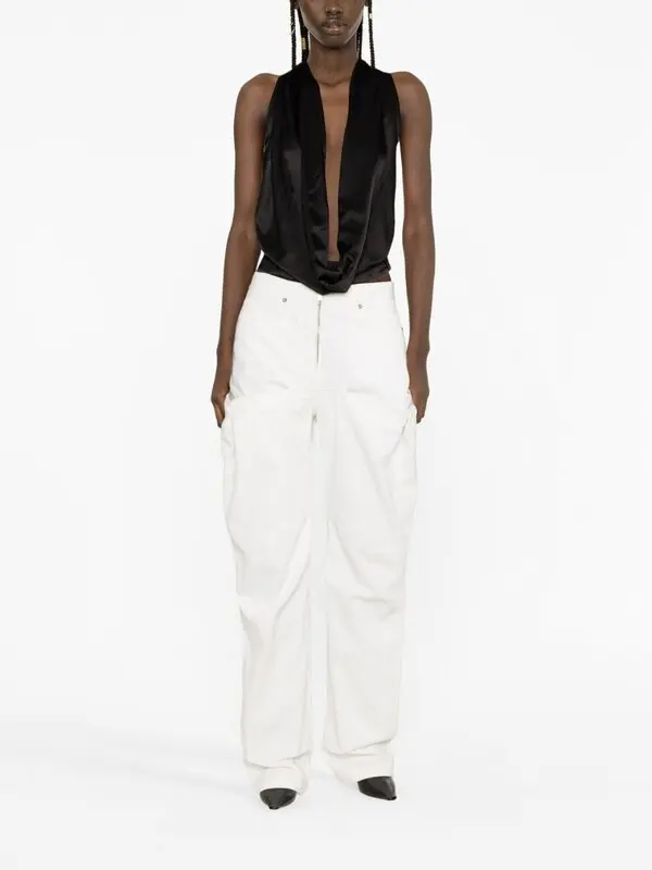 ALMAZ Hybrid Deconstructed Straight-leg Jeans