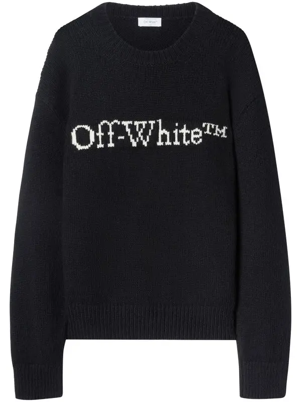 Off-White Logo-intarsia Wool Jumper