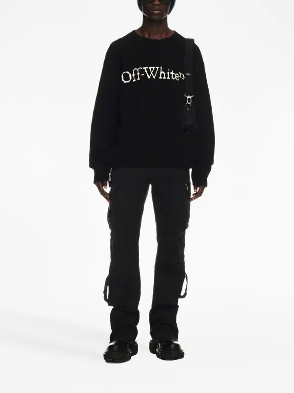 Off-White Logo-intarsia Wool Jumper