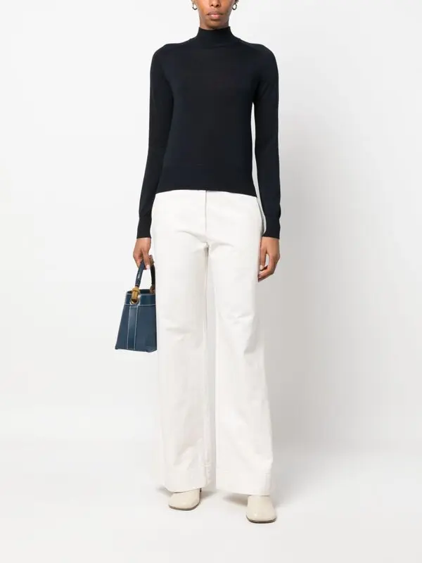 FORTE_FORTE High-waisted Flared Trousers
