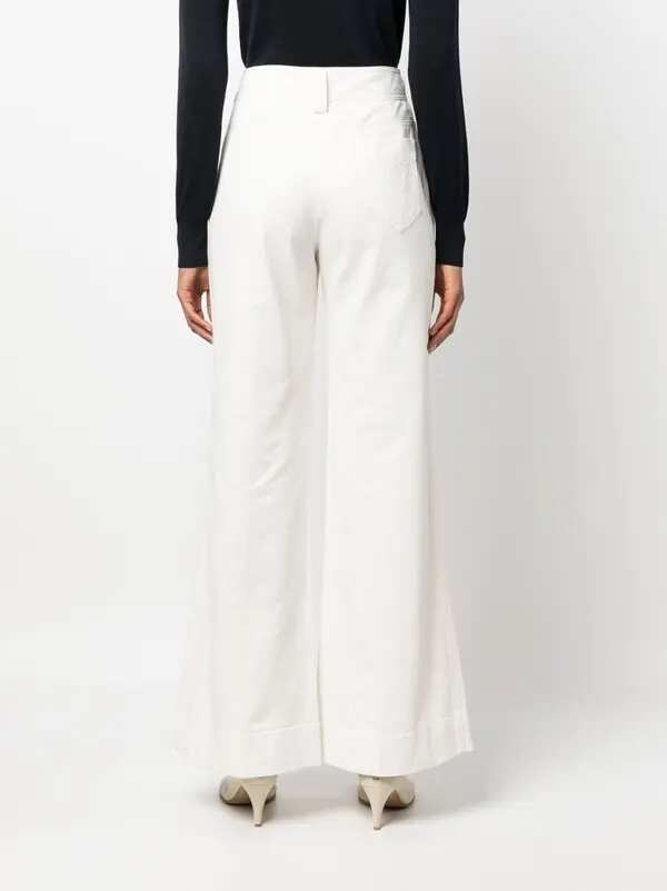 FORTE_FORTE High-waisted Flared Trousers