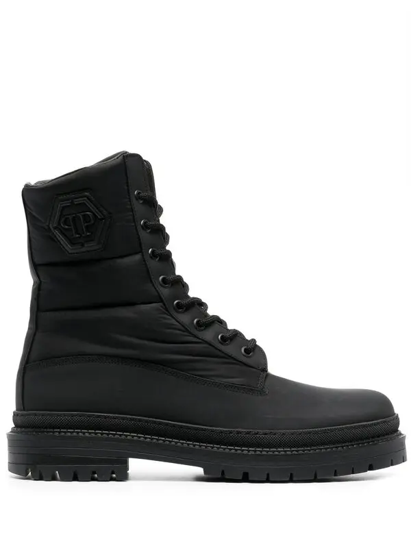 Philipp Plein Logo-embossed Ankle Boots