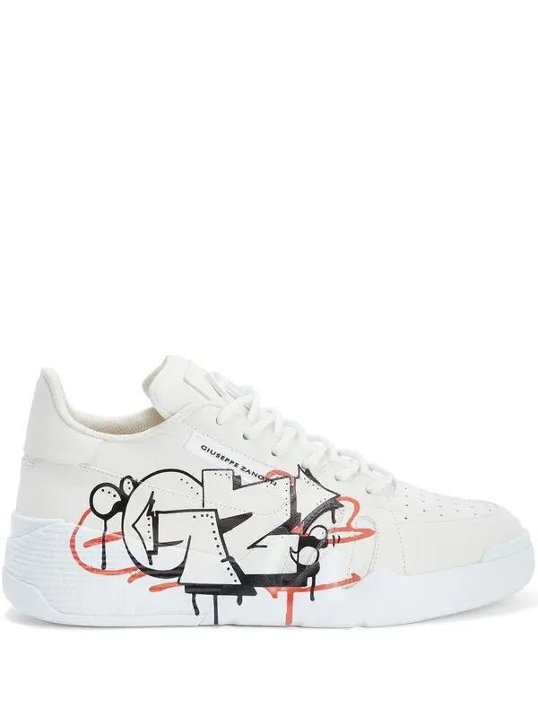 GIUSEPPE ZANOTTI Talon Graphic-print Sneakers - White