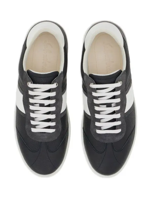 FERRAGAMO Logo-embossed Leather Sneakers