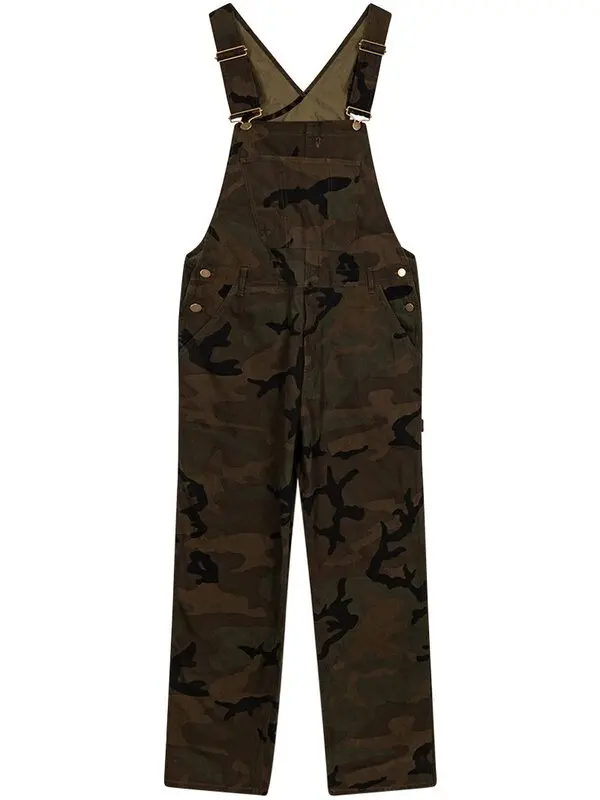 Supreme X Louis Vuitton Camouflage Print Overalls - Green