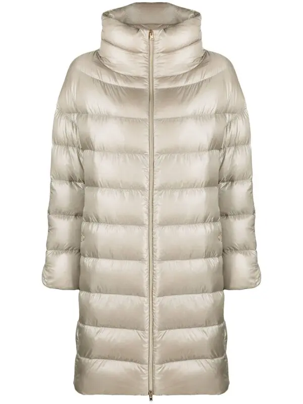 Herno Matilde Quilted Coat - Neutrals