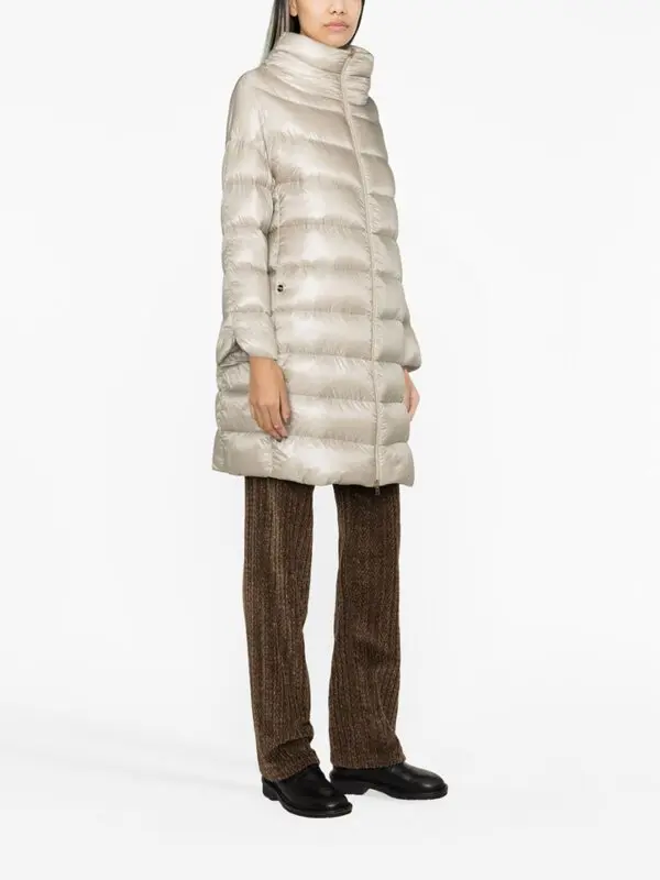 Herno Matilde Quilted Coat - Neutrals