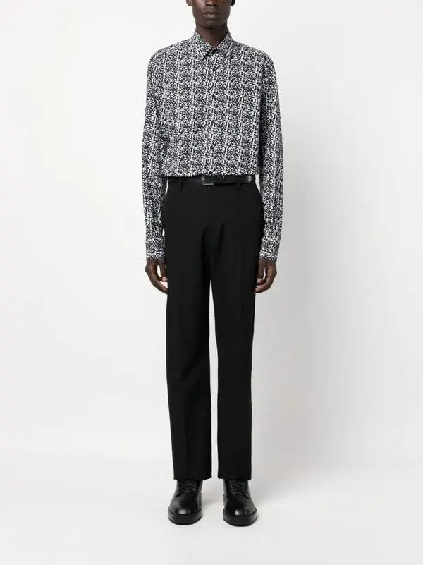 Karl Lagerfeld Abstract-pattern Long-sleeve Shirt
