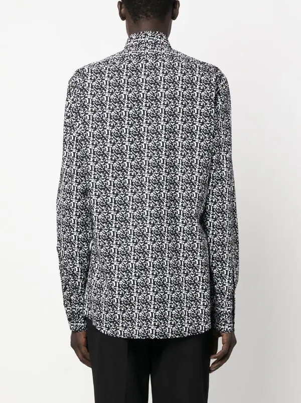 Karl Lagerfeld Abstract-pattern Long-sleeve Shirt