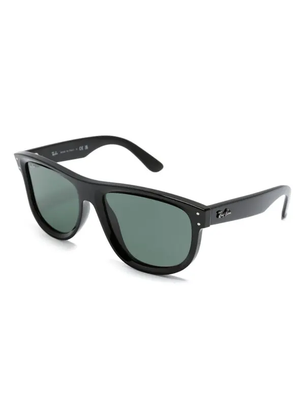 Ray-ban Boyfriend Reverse Square-frame Sunglasses - Black