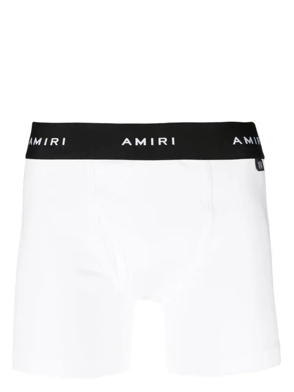 Amiri Logo-waistband Boxers - White