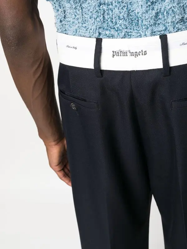 Palm Angels Sartorial Tape Cotton Chino Trousers