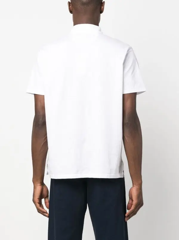 Polo Ralph Lauren Embroidered-logo Short-sleeve Polo Shirt - White