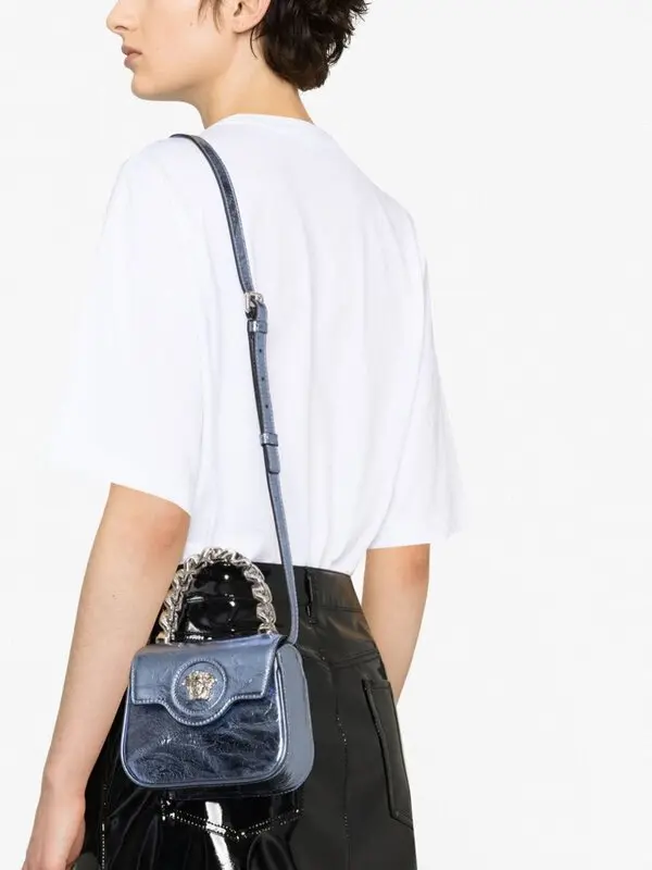 Versace La Medusa Mini Bag - Blue