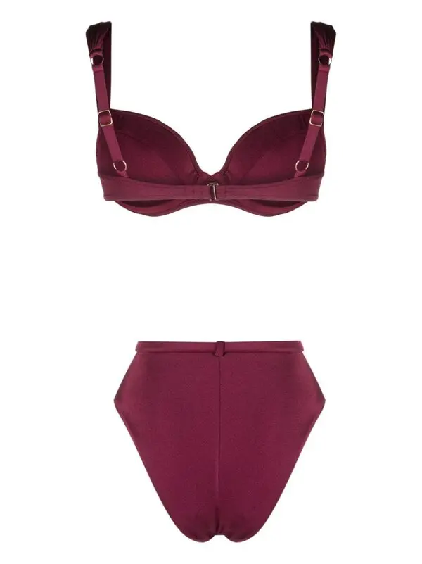 NOIRE SWIMWEAR Shell-detail Bikini Set