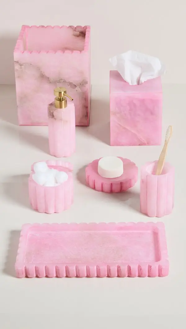 KASSATEX X Stone Tissue Holder - Pink