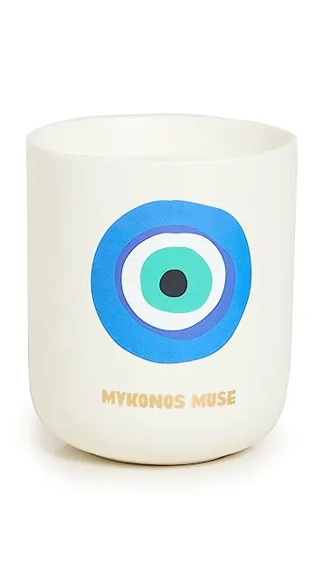 Assouline Mykonos Muse Travel From Home Candle - White