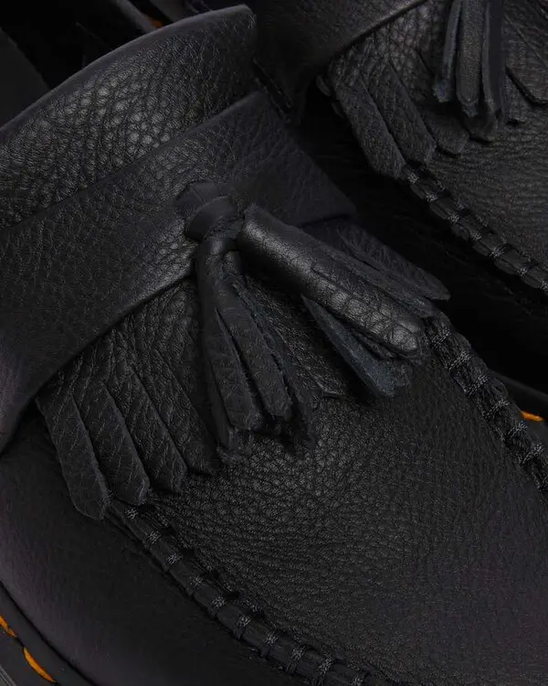 Dr. Martens Adrian Virginia Leather Tassel Loafers - Black