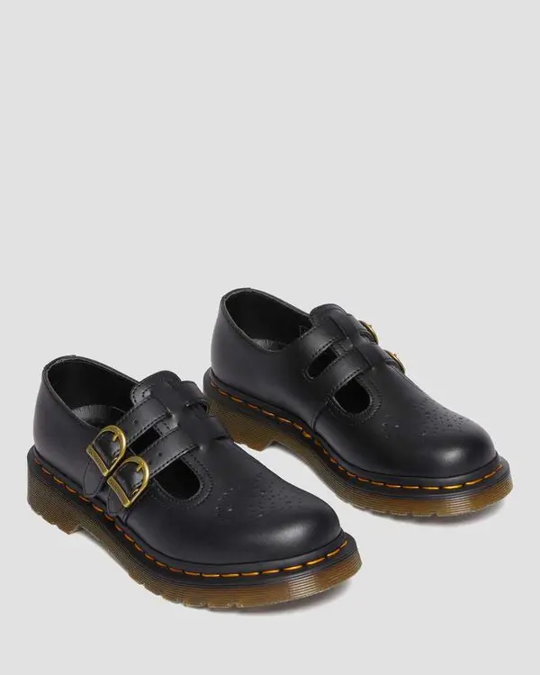 Dr. Martens Vegan 8065 Felix Mary Jane Shoes - Black