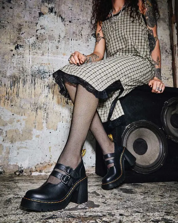 Dr. Martens Eviee Sendal Leather Heeled Shoes