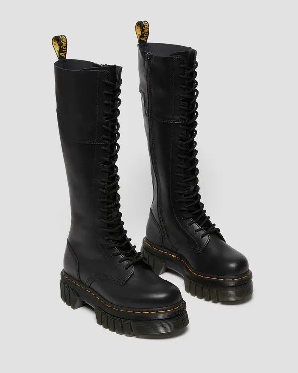 Dr. Martens Audrick Leather Knee High Platform Boots