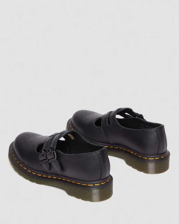 Dr. Martens 8065 Virginia Leather Mary Jane Shoes - Black