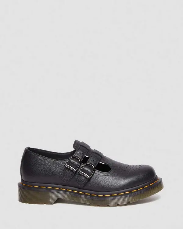 Dr. Martens 8065 Virginia Leather Mary Jane Shoes - Black