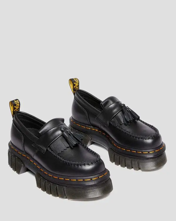 【美品】ドクターマーチン AUDRICK LOAFER UK6 Dr. Martens Audrick Nappa Lux Platform Loafers In Black - 42% Off