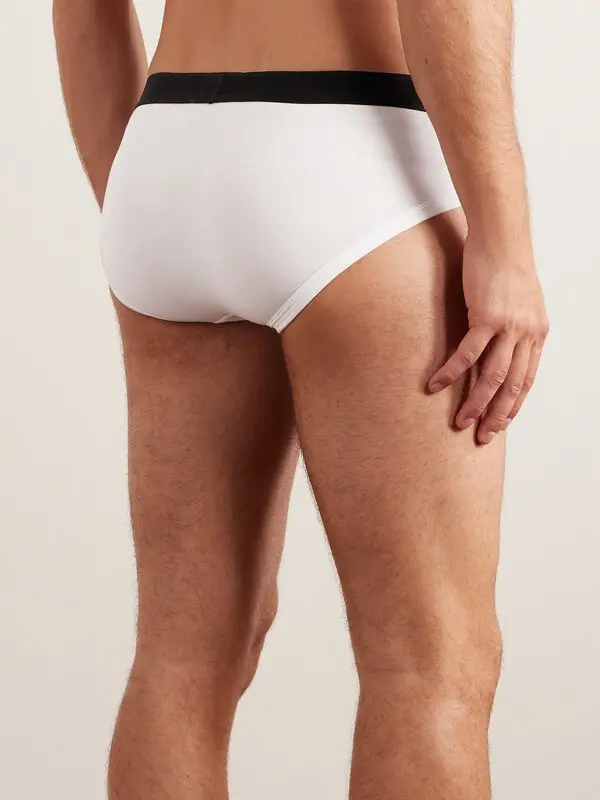 TOM FORD Stretch-cotton And Modal-blend Briefs