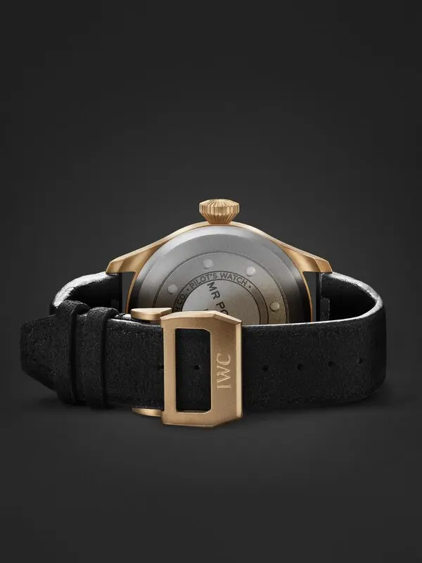 IWC SCHAFFHAUSEN Big Pilot's Bronze And Alcantara Automatic Watch