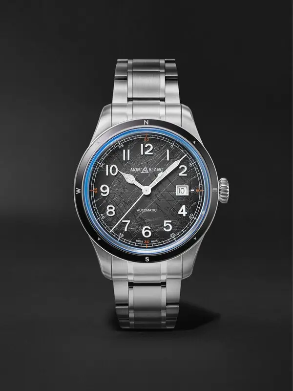 Montblanc 1858 0 Oxygen The 8000 Automatic 41mm Stainless Steel Watch - Gray