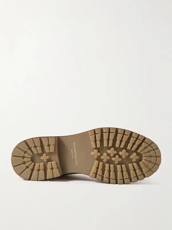 Officine Creative Boss Leather-trimmed Suede Boots