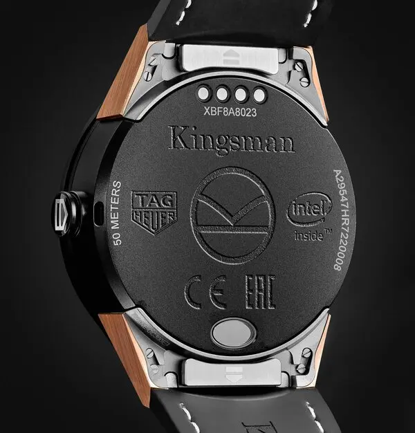 KINGSMAN X TAG HEUER Tag Heuer Connected Modular 45mm Ceramic And Leather Smart Watch