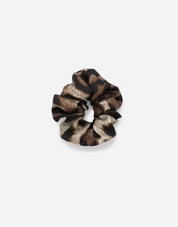 Dolce & Gabbana Leopard-print Viscose Scrunchie