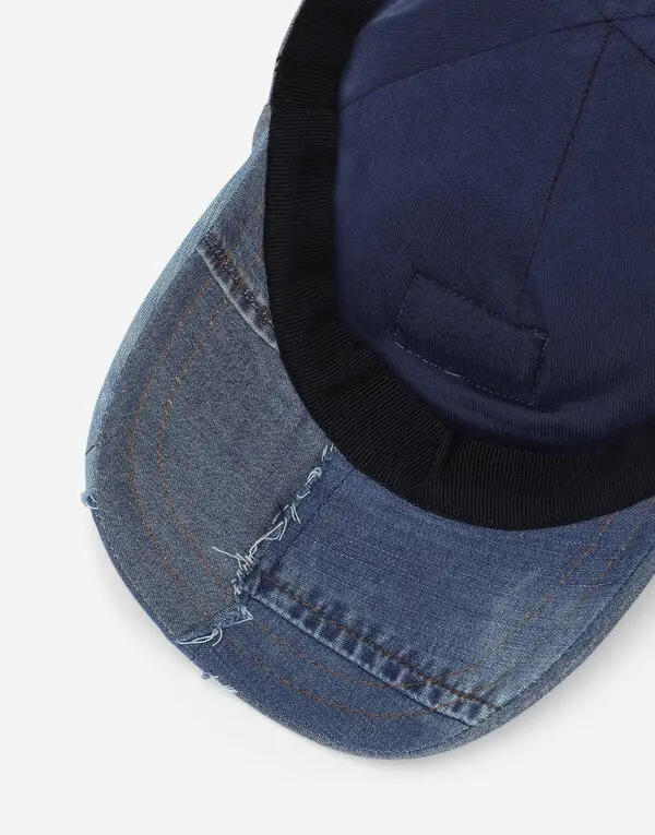 Dolce & Gabbana Denim Baseball Cap With Logo Tag