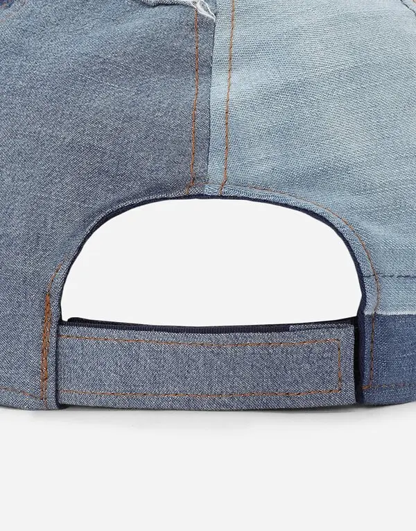 Dolce & Gabbana Denim Baseball Cap With Logo Tag