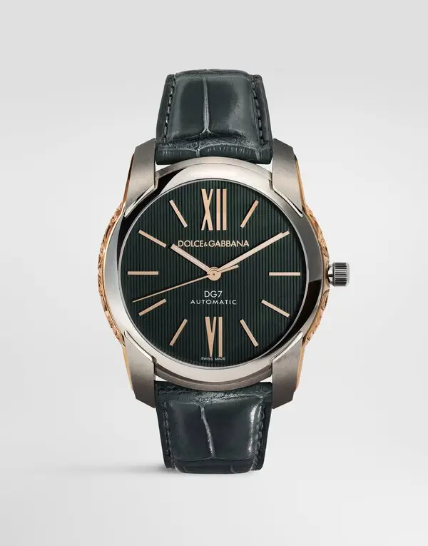 Dolce & Gabbana Dg7 Gattopardo Strap Watch - Grey