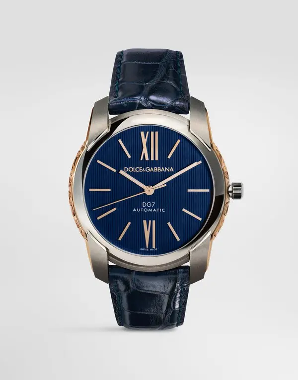 Dolce & Gabbana Dg7 Gattopardo Strap Watch - Blue