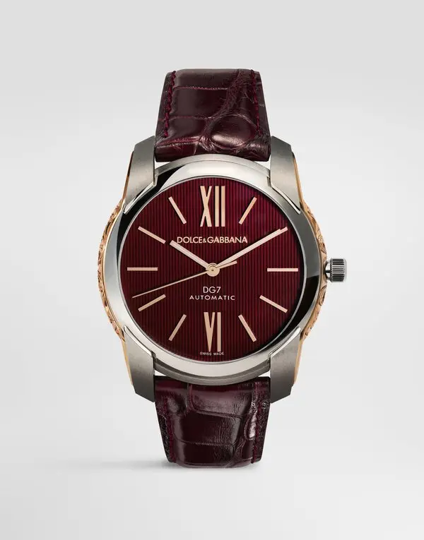 Dolce & Gabbana Dg7 Gattopardo Watch - Burgundy