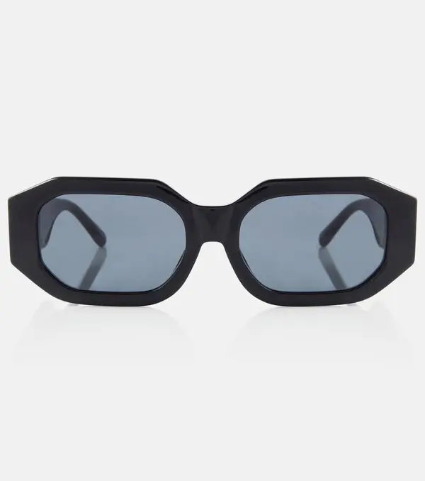 Attico X Linda Farrow Blake Rectangular Sunglasses - Black