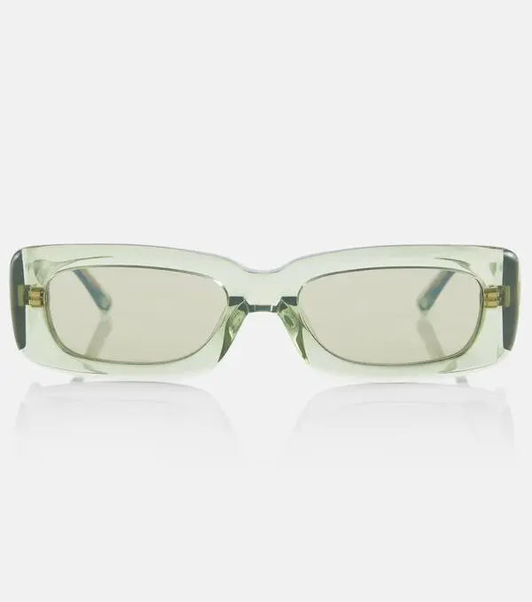Attico X Linda Farrow Mini Marfa Sunglasses - Green